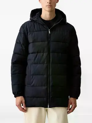 TRUSSARDI Quilted Hooded Jacket - Blue