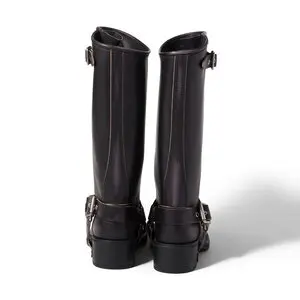 Miu Miu Leather Boots - Black