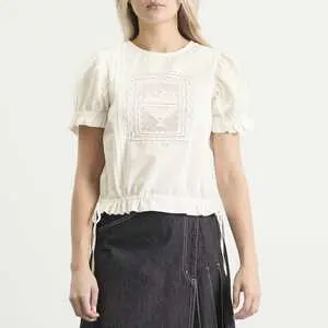 DAMSON MADDER Mabel Lace Insert Blouse
