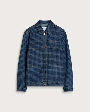 BUTTER GOODS Grid Denim Jacket In | Size: | Cotton/denim | End Clothing - Indigo
