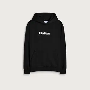BUTTER GOODS Stencil Logo Hoodie - Black