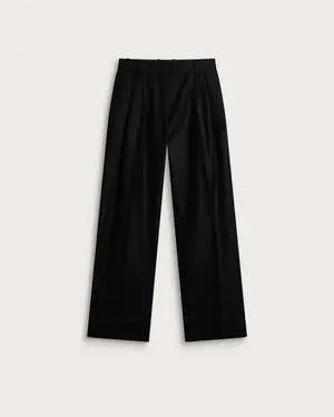 Studio Nicholson Sperro Double Pleat Pants In | 100% Cotton | End Clothing - Black