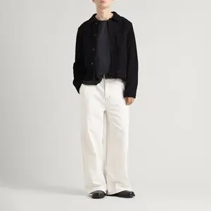 AMI Paris Suede Jacket With Embossed Adc