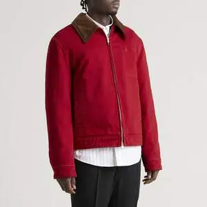 AMI Paris Cotton Twill Zipped Adc Jacket