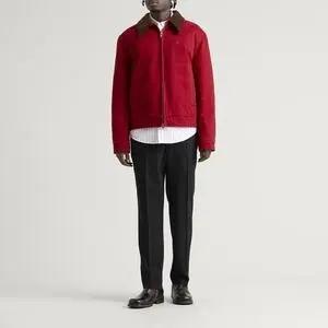 AMI Paris Cotton Twill Zipped Adc Jacket