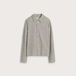 Studio Nicholson Nostra Long Sleeve Shirt - Parchment/black