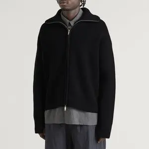 Studio Nicholson Sandos Rib Zip Though Jumper