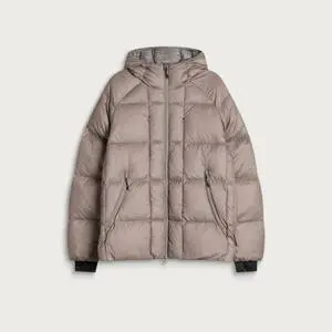 HIKING PATROL Horizon 800fp Hooded Down Jacket - Slate Brown