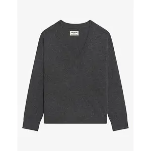 Zadig&Voltaire Mikyz V-neck Cashmere Jumper - Anthracite