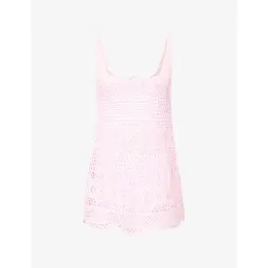 SKIMS Cover-ups Crochet Cotton Mini Dress - Cherry Blossom