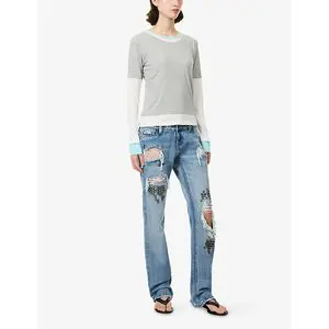 JADED LONDON Tori Distressed Denim Jeans