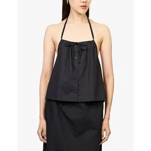 DEIJI STUDIOS Simple Tie Cotton Top