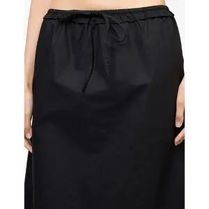 DEIJI STUDIOS One Frill Cotton Mini Skirt