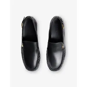 Sandro Buckle-embellished Leather Loafers