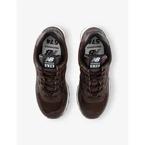 NEW BALANCE 574 Leather Trainers - Pumpernickle