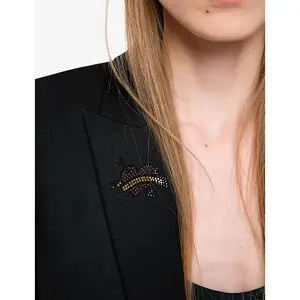 Zadig&Voltaire Valse Rhinestone-embellished Stretch-woven Blazer