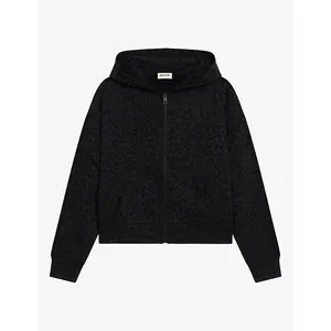 Zadig&Voltaire Swee Leopard-print Cotton-jersey Hoodie - Carbone