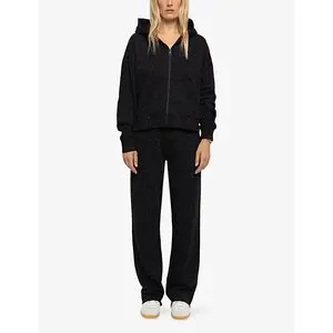 Zadig&Voltaire Swee Leopard-print Cotton-jersey Hoodie - Carbone