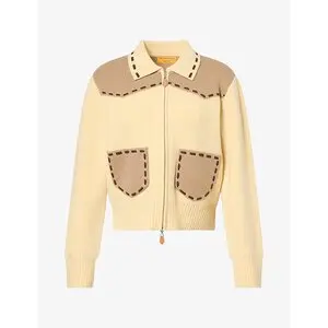 Guest In Residence Saddle Up Cashmere-wool Knit Jacket - Butter/camel
