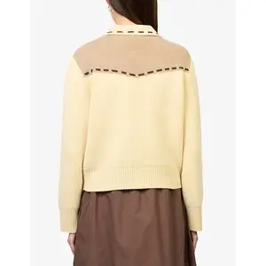 Guest In Residence Saddle Up Cashmere-wool Knit Jacket - Butter/camel