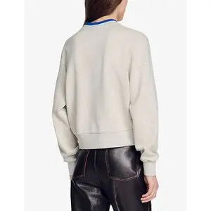 Sandro Knotted Two-in-one Cotton Sweatshirt
