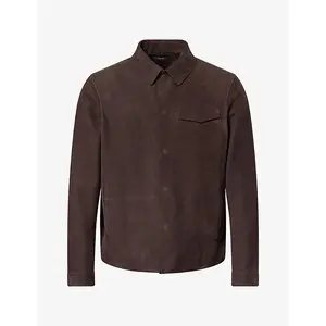 TOM FORD Nubuck Suede Leather Jacket - Dark Brown
