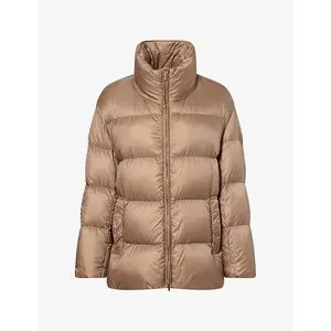 Max Mara Oversized Nylon-down Jacket - Camel