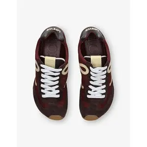 Loewe Ballet Runner 2.0 Suede Trainers - Red Comb
