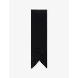Zadig&Voltaire Lucy Rhinestone-embellished Wool-blend Scarf - Black