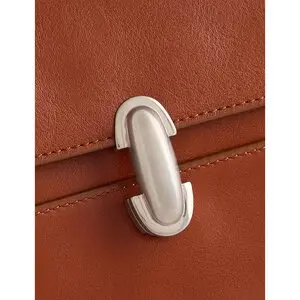 Savette Symmetry Leather Top-handle Bag - Cognac