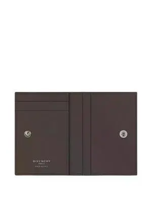 Givenchy Flap Card Holder In Houndstooth Effect Leather