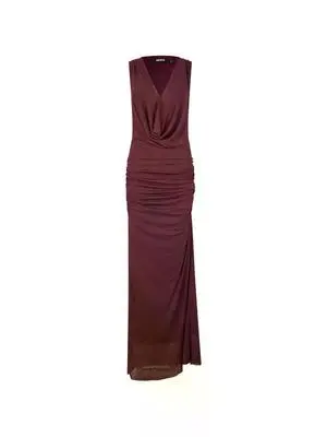 ROTATE BY BIRGER CHRISTENSEN Maxi Halterneck Dress