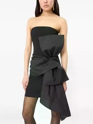 ROTATE BY BIRGER CHRISTENSEN Bustier Bow-detail Dress