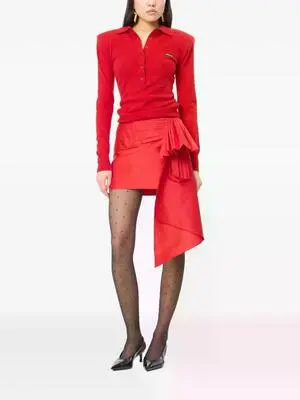 ROTATE BY BIRGER CHRISTENSEN Wool Longleeve Polo