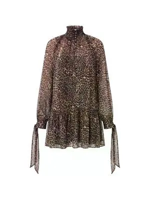 NICHOLAS Leopard-print Mini Dress