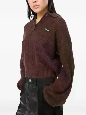 ROTATE BY BIRGER CHRISTENSEN Fluffy Knit Polo