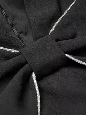 ROTATE BY BIRGER CHRISTENSEN Mini Draped Bow Dress