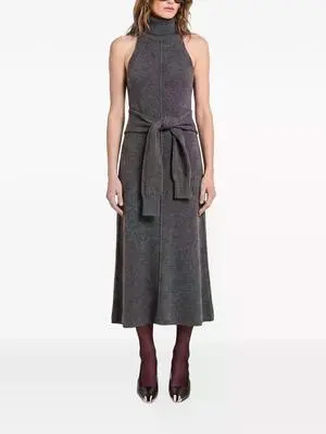 NICHOLAS Belted Sleeveless Midi Dress