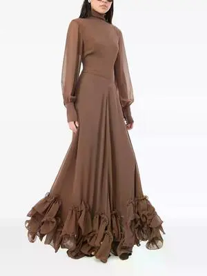 Rotate By Birger Christensen Button Detailed Evening Dresses
