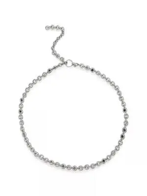 Michael Kors Logo-plaque Chain Belt - Silver