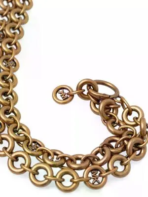 Michael Kors Logo-plaque Double-chain Belt - Gold