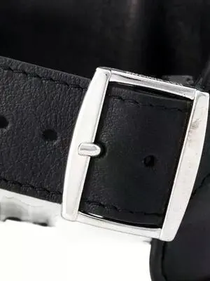 Raf Simons Leather-cuff Zip-detail Bracelet