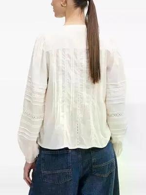 MOS MOSH Lace Panelled Shirt