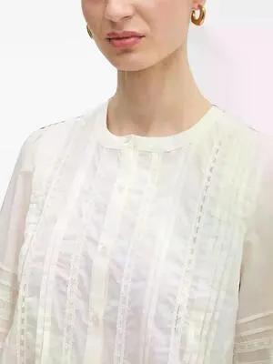 MOS MOSH Lace Panelled Shirt