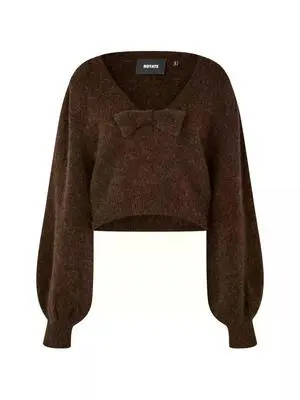 ROTATE BY BIRGER CHRISTENSEN Bow Knit Sweater