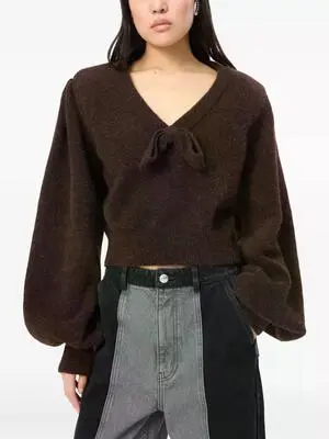 ROTATE BY BIRGER CHRISTENSEN Bow Knit Sweater