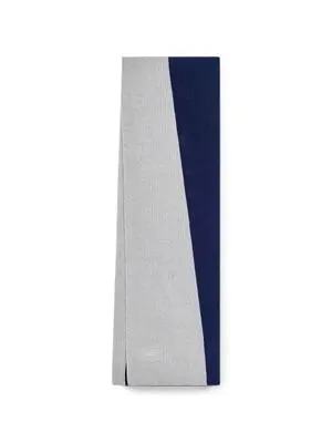 Givenchy Bicolor Scarf In Wool And Cashmere - Grey