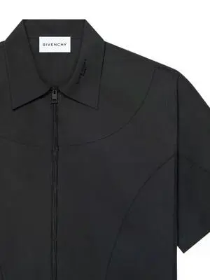 Givenchy Couture Seam Shirt With Mix Material Cut Outs
