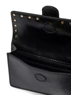 Pinko Love Birds Studded Leather Mini Bag