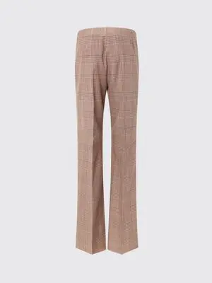 Max Mara Prince Of Wales Check Wide-leg Trousers In Virgin Wool